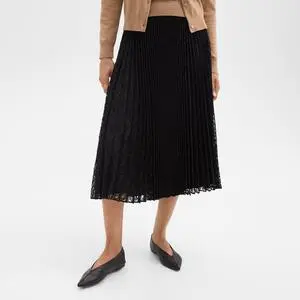 Theory Pleated Midi Skirt