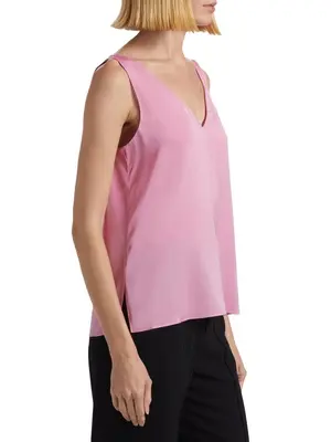 Kobi Halperin Sailor Stretch-silk Sleeveless Blouse - Blush