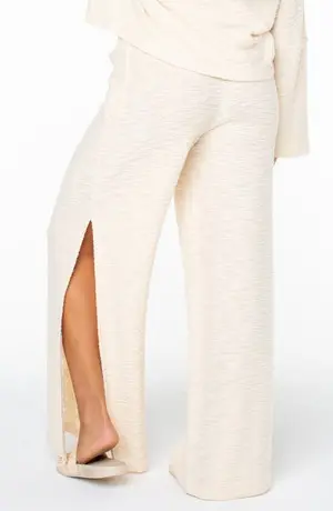 Roxy Beach Breeze Split Hem Pants - Parchment