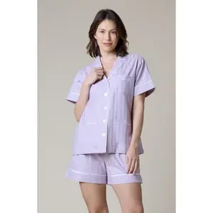 KIP Premium Cotton Short Set - Lavender