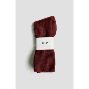 KIP KIP. Merino Cashmere Sleep Socks Crimson