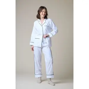 KIP Premium Cotton Pajama Set Monochrome