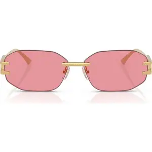 Versace Versace 58mm Oval Sunglasses Gold