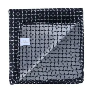 Trafalgar Rowan Geometric Pattern Silk Pocket Square Set