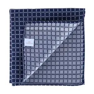 Trafalgar Rowan Geometric Pattern Silk Pocket Square Set