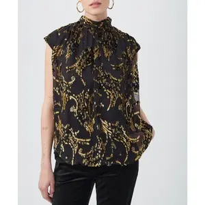 Trina Turk Imogene Tinsel Burnout Top