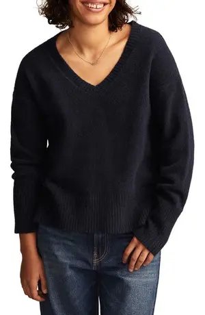 Lucky Brand V-neck Sweater - Ocean Deep