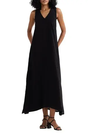 REISTOR Sleeveless Maxi Dress With Cross-back Detail