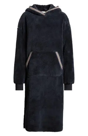 UGG Long Fleece Hoodie - Blk
