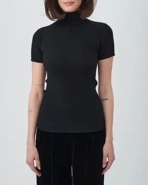 Trina Turk Armeni Mock Neck - Black