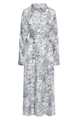 PIETRO BRUNELLI Print Long Sleeve Dress