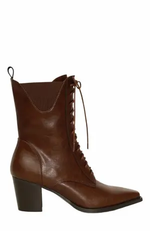 BELLE & BLOOM Jumping Ship Laced Boot - Chocolate