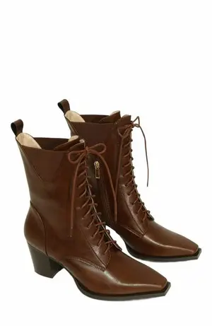BELLE & BLOOM Jumping Ship Laced Boot - Chocolate