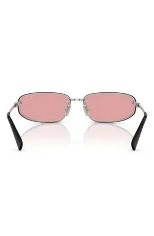 Miu Miu 69mm Oversize Oval Sunglasses
