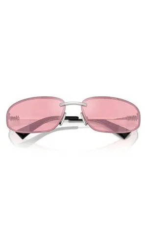 Miu Miu 69mm Oversize Oval Sunglasses