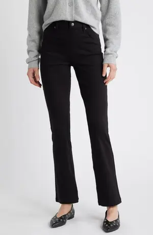 Hue Baby Bootcut Denim Leggings - Black