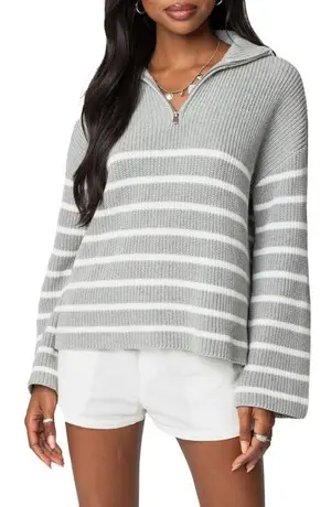 Women's Cotton Quarter-Zip Sweaters