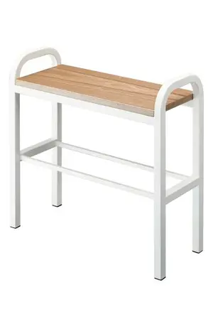 YAMAZAKI Bench Shoe Rack - White