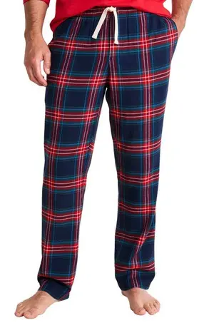 Vineyard Vines Holiday Print Flannel Lounge Pants - Blue/red