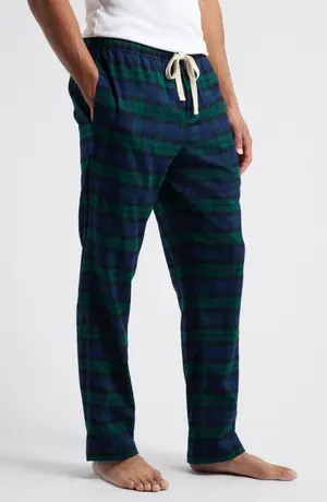 Vineyard Vines Holiday Print Flannel Lounge Pants - Charleston Green
