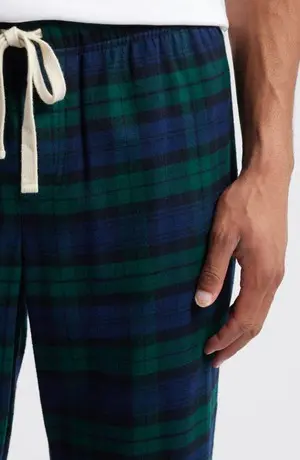 Vineyard Vines Holiday Print Flannel Lounge Pants - Charleston Green