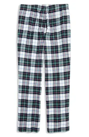 Vineyard Vines Holiday Print Flannel Lounge Pants - White Cap