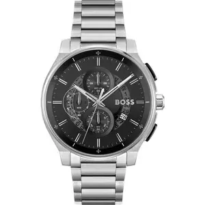 BOSS Peak 2.0 Chronograph Bracelet Watch - Silver/black