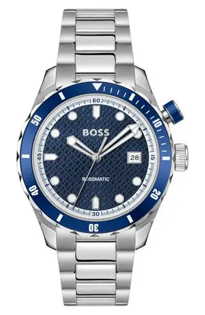 BOSS Matic Bracelet Watch - Blue Dial