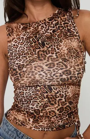 Princess Polly Leopard Sleeveless Top