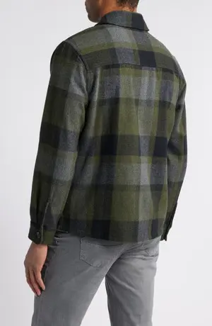 BRAX Santiago Button-up Overshirt - Olive