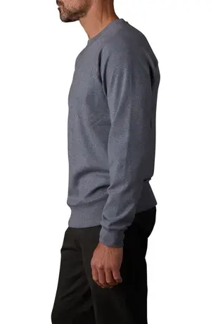 THE NORMAL BRAND Puremeso Everyday Crewneck Sweatshirt - Bluestone