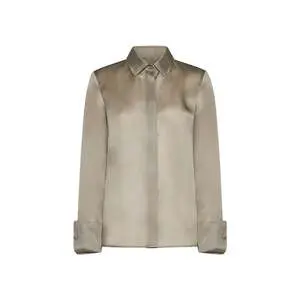 Women's Khaki Silk Shirts