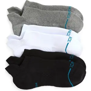 Stance Icon Assorted 3-pack Low Tab Invisible Socks - Black/white/grey