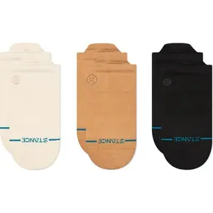 Stance Stance Icon Assorted 3-Pack Low Tab Invisible Socks Canvas