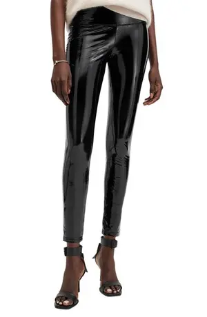 Faux Patent Leather Leggings