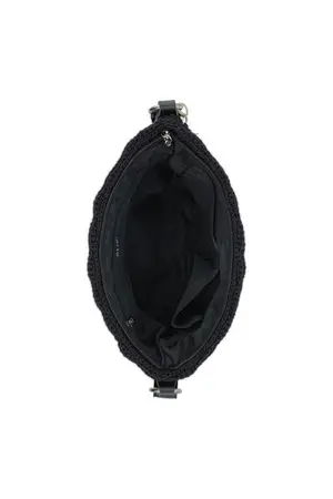 THE SAK Melrose Leather Crossbody Bag - Black Ecru Shell
