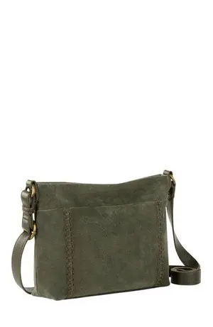 THE SAK Melrose Leather Crossbody Bag - Moss Suede