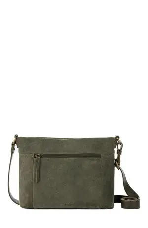 THE SAK Melrose Leather Crossbody Bag - Moss Suede