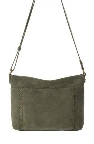 THE SAK Melrose Leather Crossbody Bag - Moss Suede