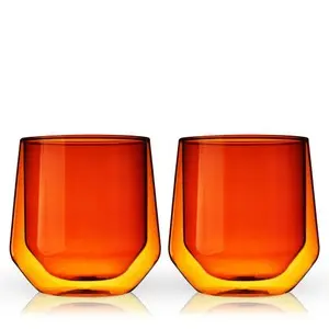 VISKI Aurora Double Walled Tumblers Set Of 2 - Orange