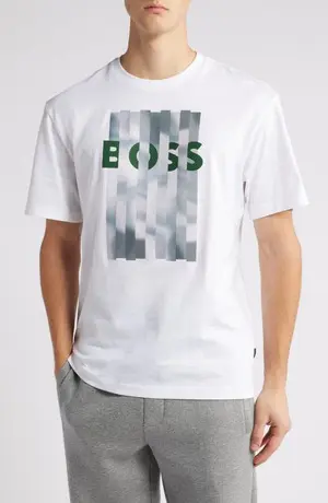 BOSS Tessin Logo Graphic T-shirt - White
