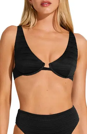 VITAMIN A® Vitamin A® Rossi Underwire Bikini Top Black