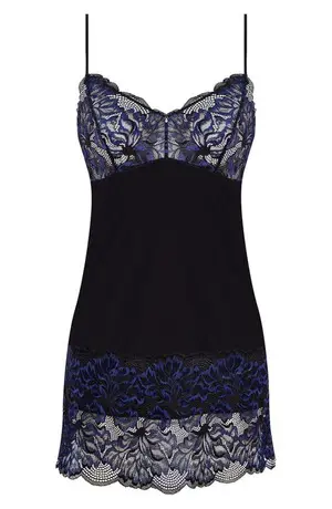Fantasie Emmaline V-back Lace Chemise - Midnight