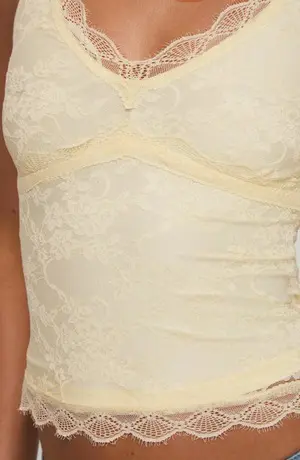 Princess Polly Lace Overlay Crop Tank
