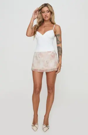 Princess Polly Bernarli Floral Mini Skirt