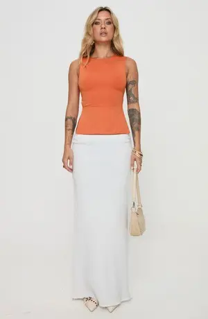 Princess Polly Uzo Metallic Open Back Top