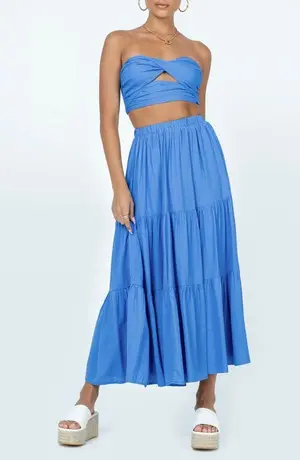 Princess Polly Allie Strapless Set - Blue