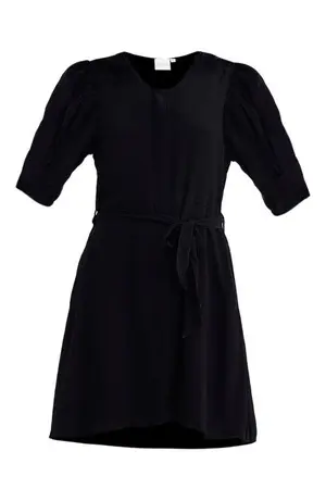 REISTOR Short Dress With Waist-tie