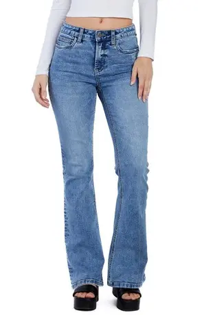 HINT OF BLU High-rise Flare Jeans - Infinite Blue
