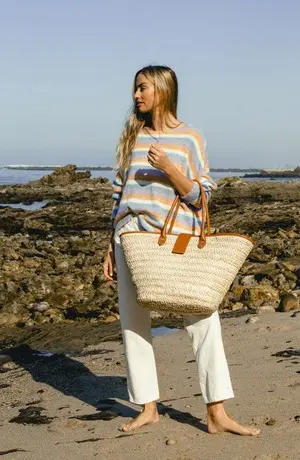 L*Space Alfie Cornhusk Tote